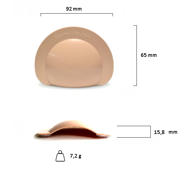 Ostomy Protector Stomadome - (1 Protector + 52 Velcro Strips ) - Ostocare